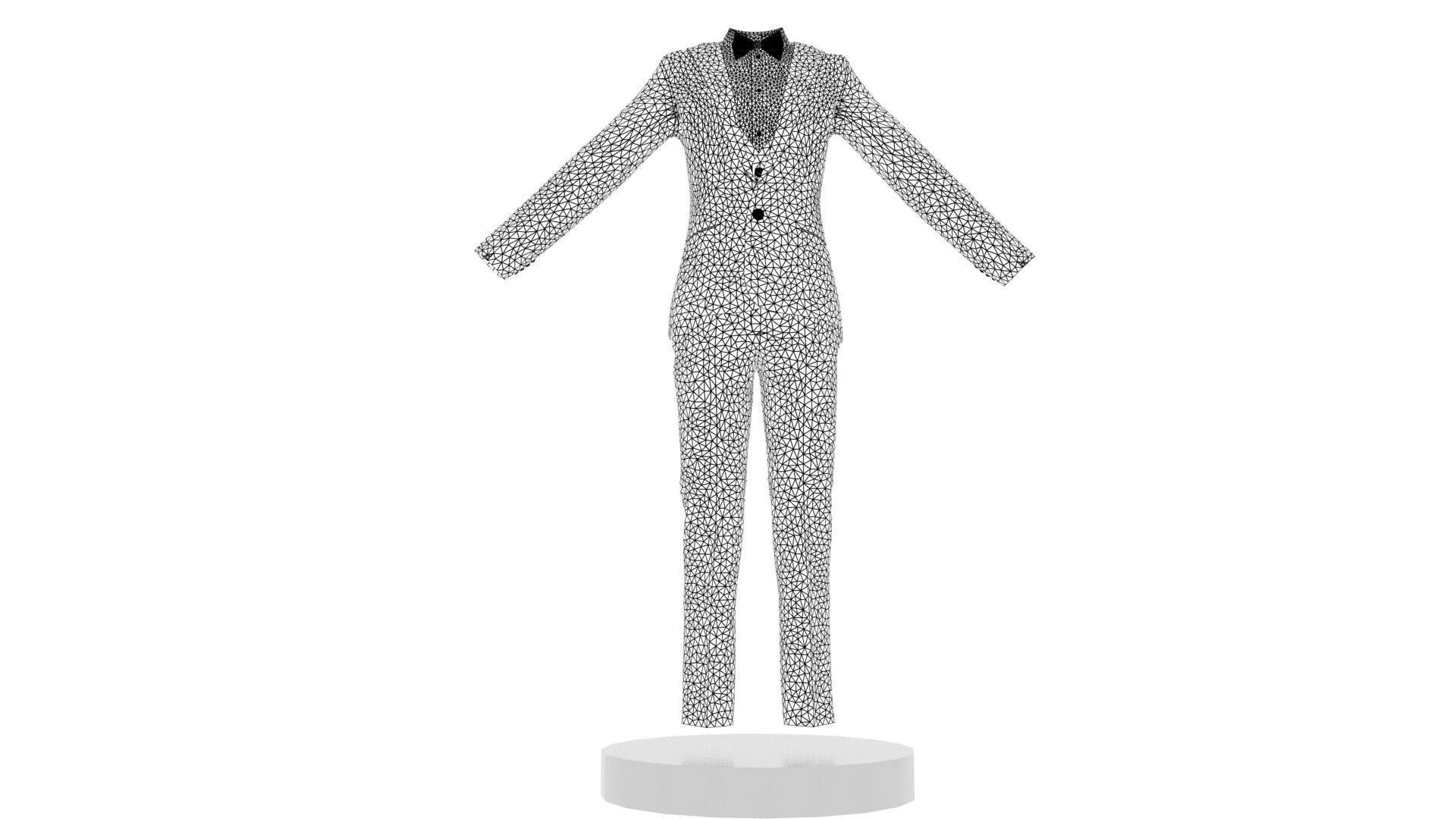3D model Tuxedo male VR / AR / low-poly | CGTrader