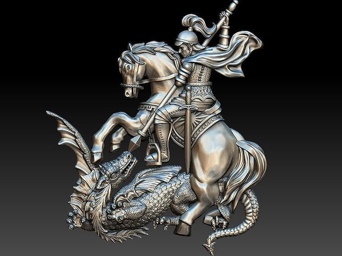 Saint George - Sao Jorge 3D model 3D printable | CGTrader
