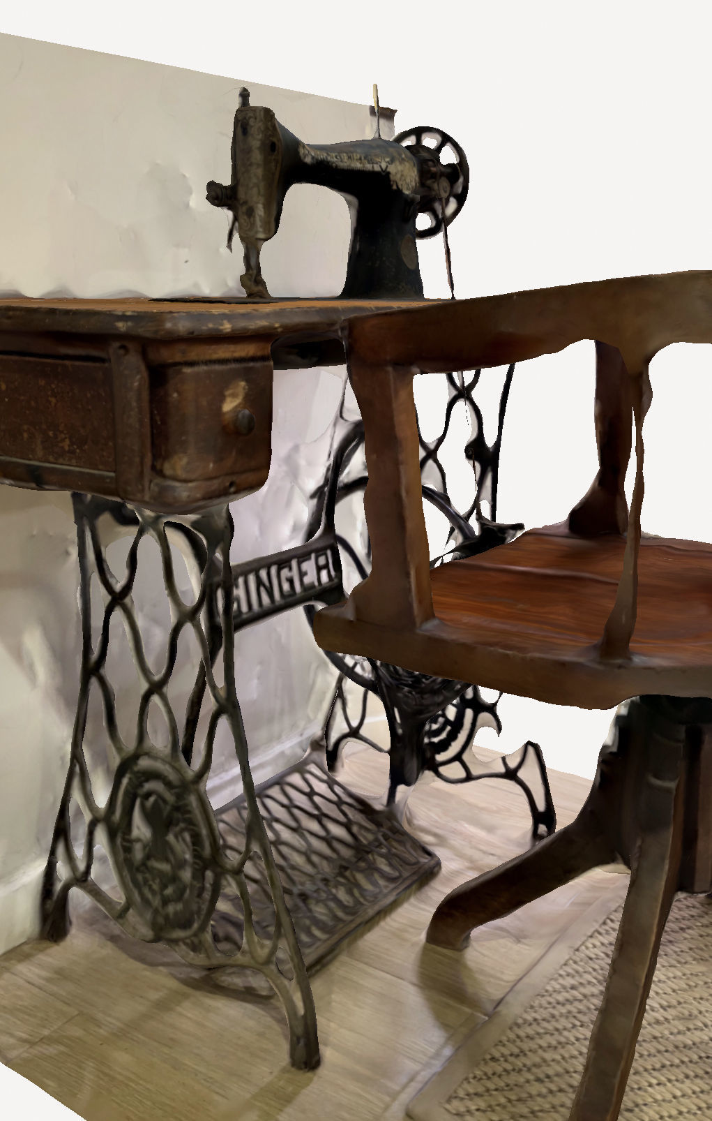 Old Sewing Machine 3D model 3D printable | CGTrader