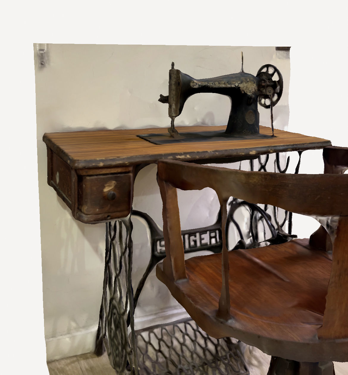 Old Sewing Machine 3D model 3D printable | CGTrader