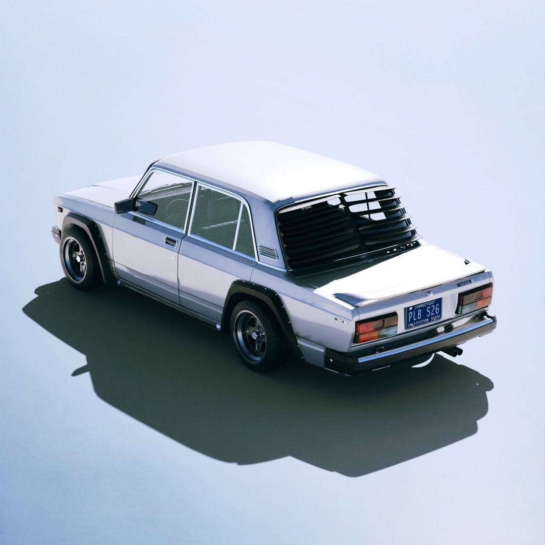 VAZ 2107 Tuned 2004 3D model | CGTrader