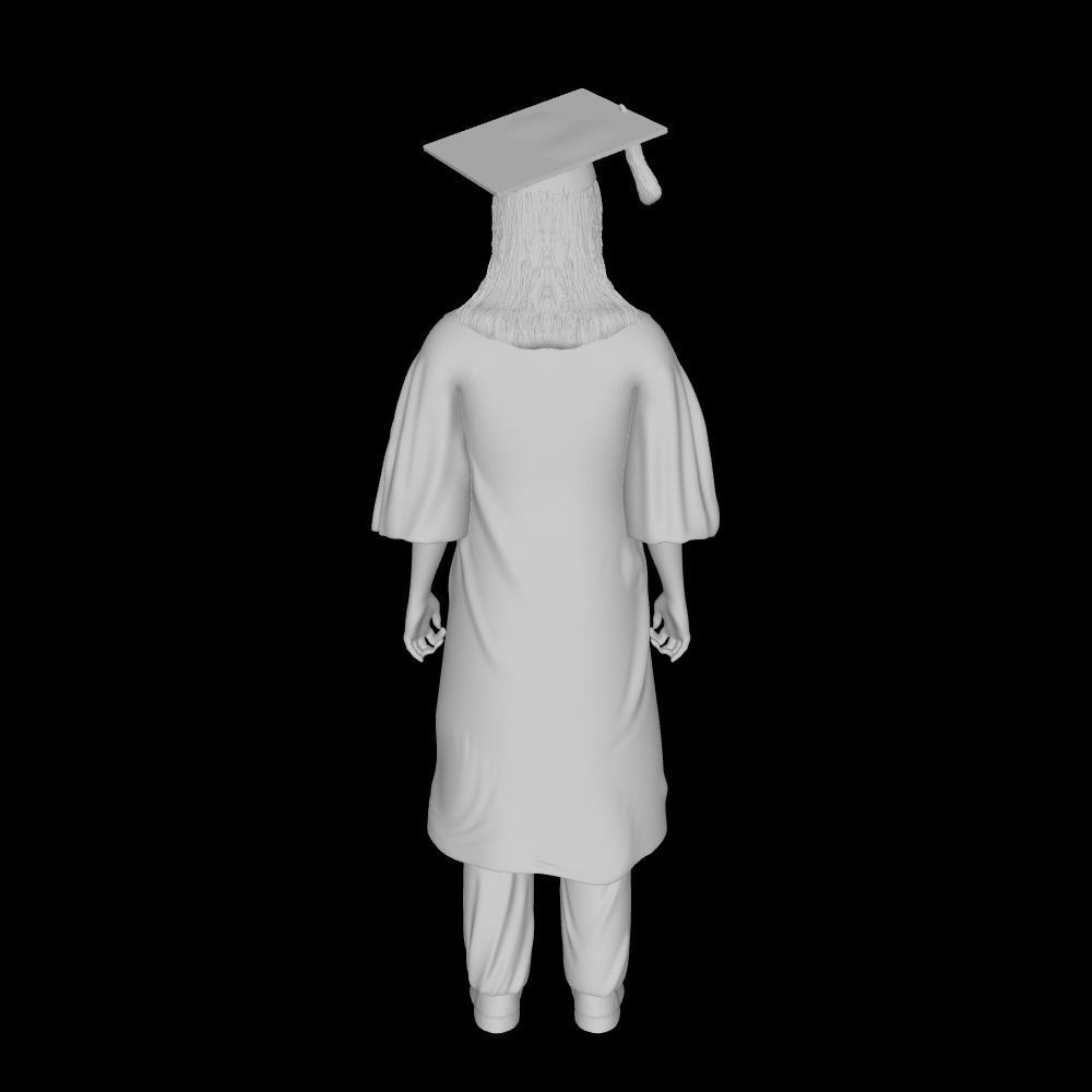 GRADUATION GIRL 2 - GIRL - GRADUATE- CONVOCATION - GRADUATION 3D model ...
