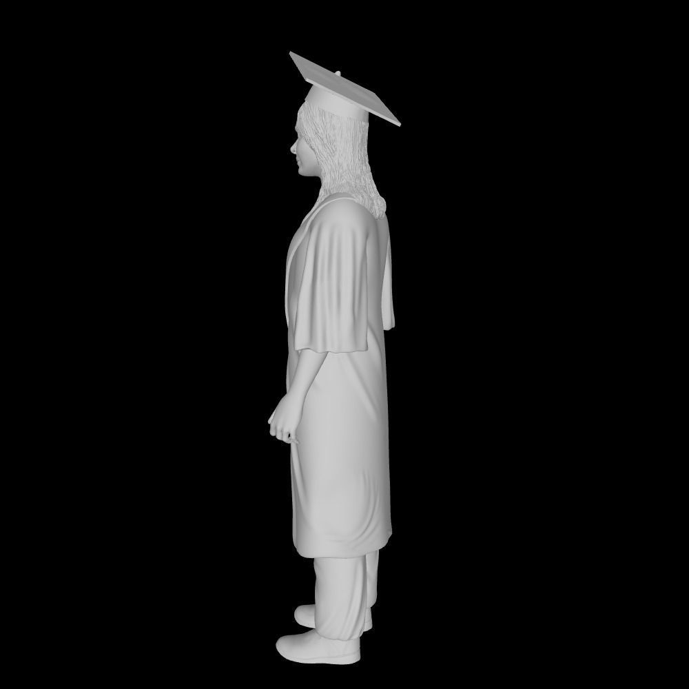 GRADUATION GIRL 2 - GIRL - GRADUATE- CONVOCATION - GRADUATION 3D model ...