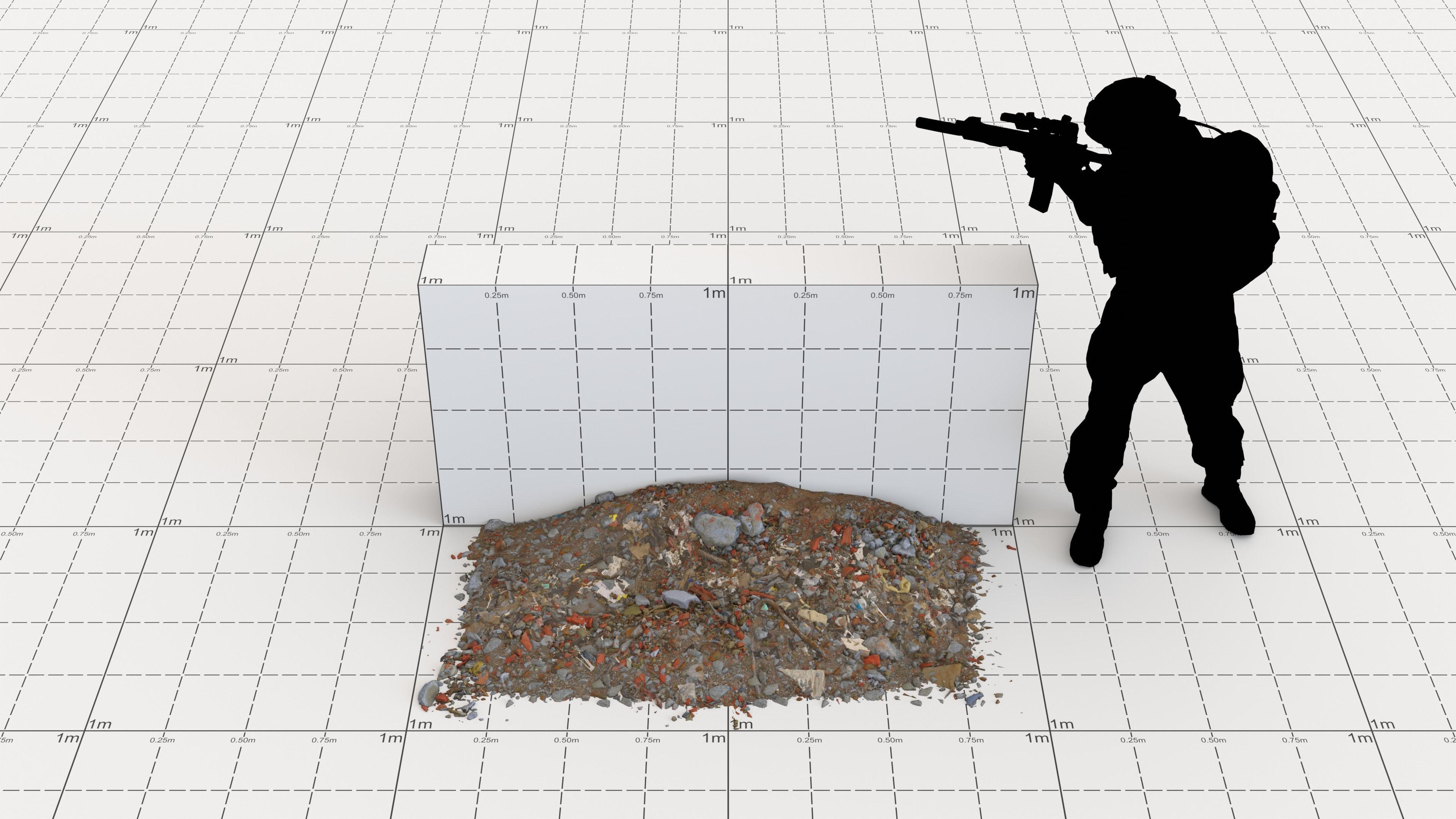 3D model Modular Rubble Kit Vol01 VR / AR / low-poly | CGTrader