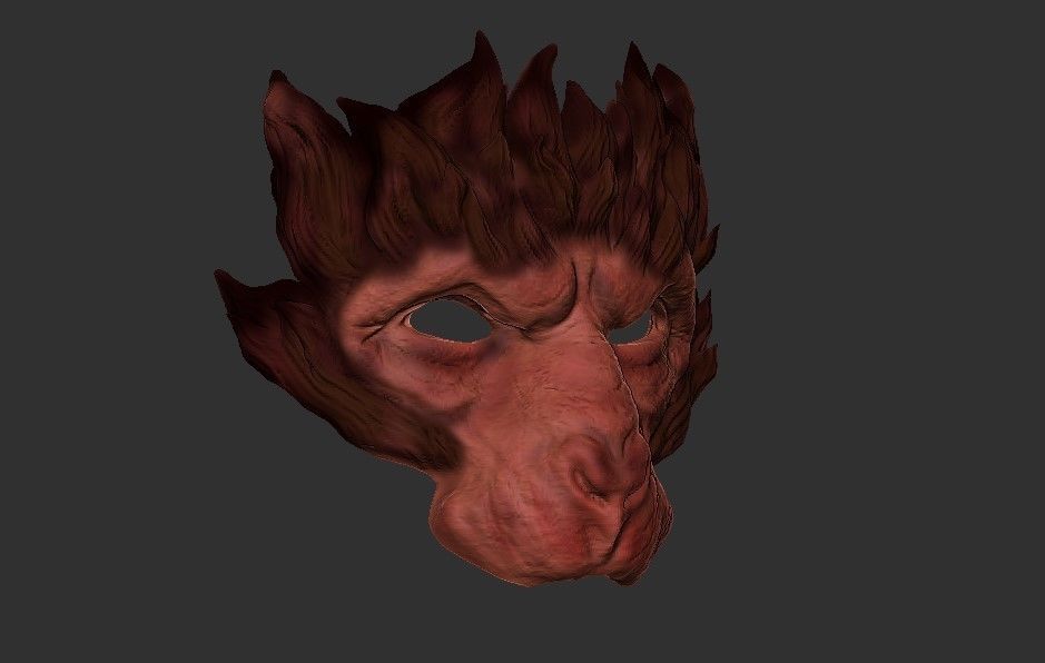Sun Wukong mask 3D model 3D printable | CGTrader