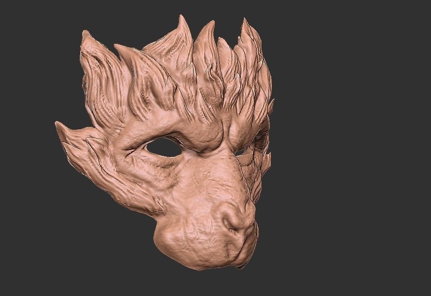 Sun Wukong mask 3D model 3D printable | CGTrader