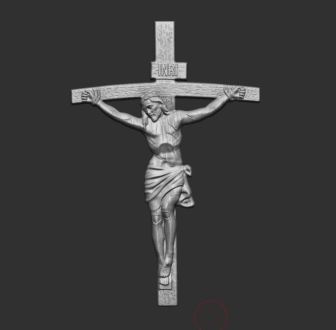 Jesus in the cross 3d printable STL file 3D model 3D printable | CGTrader