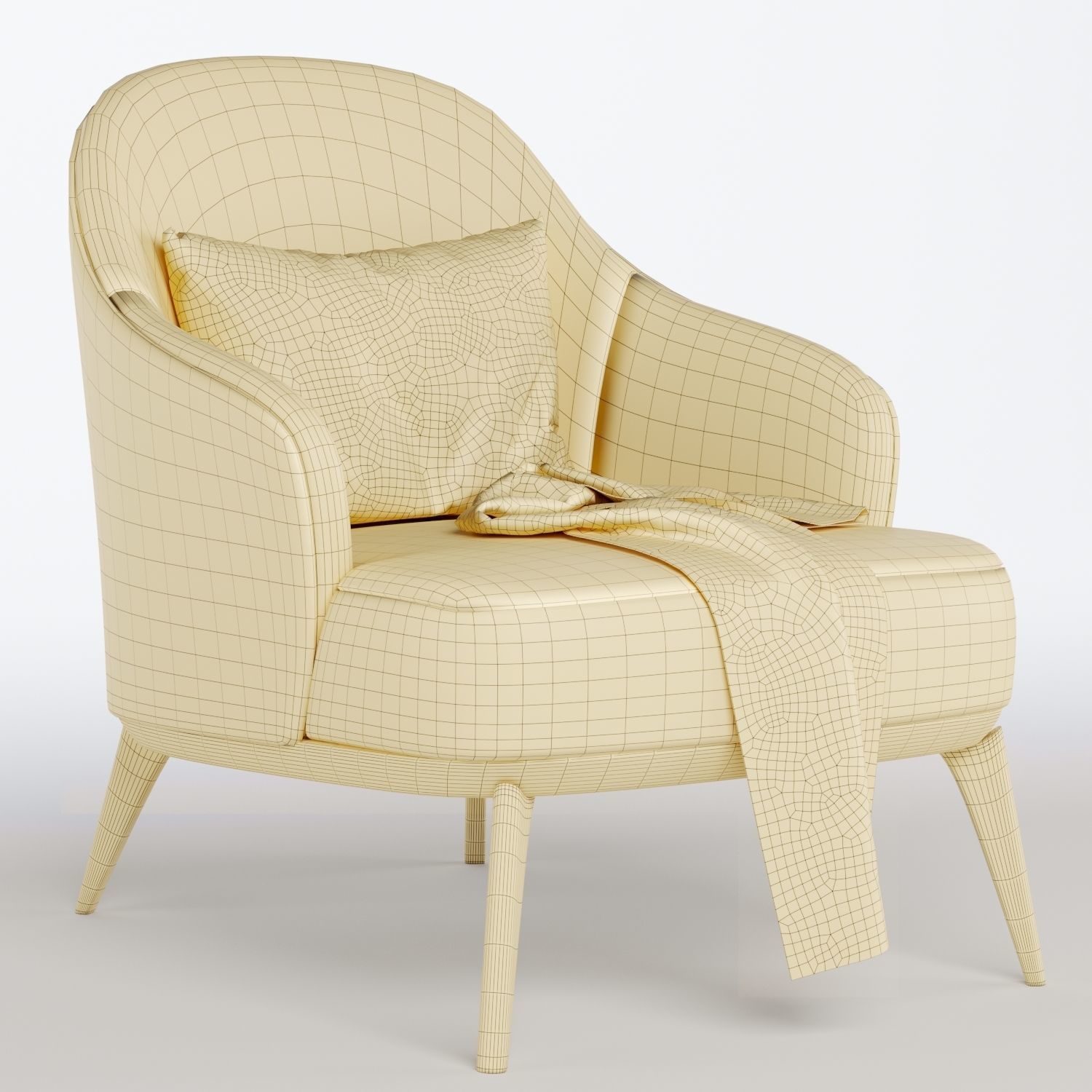 dena lounge chair 3D model | CGTrader