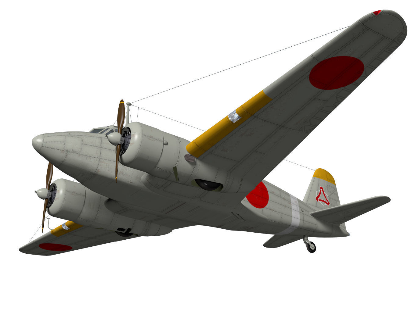 Tachikawa Ki-54 Hickory 3D model | CGTrader