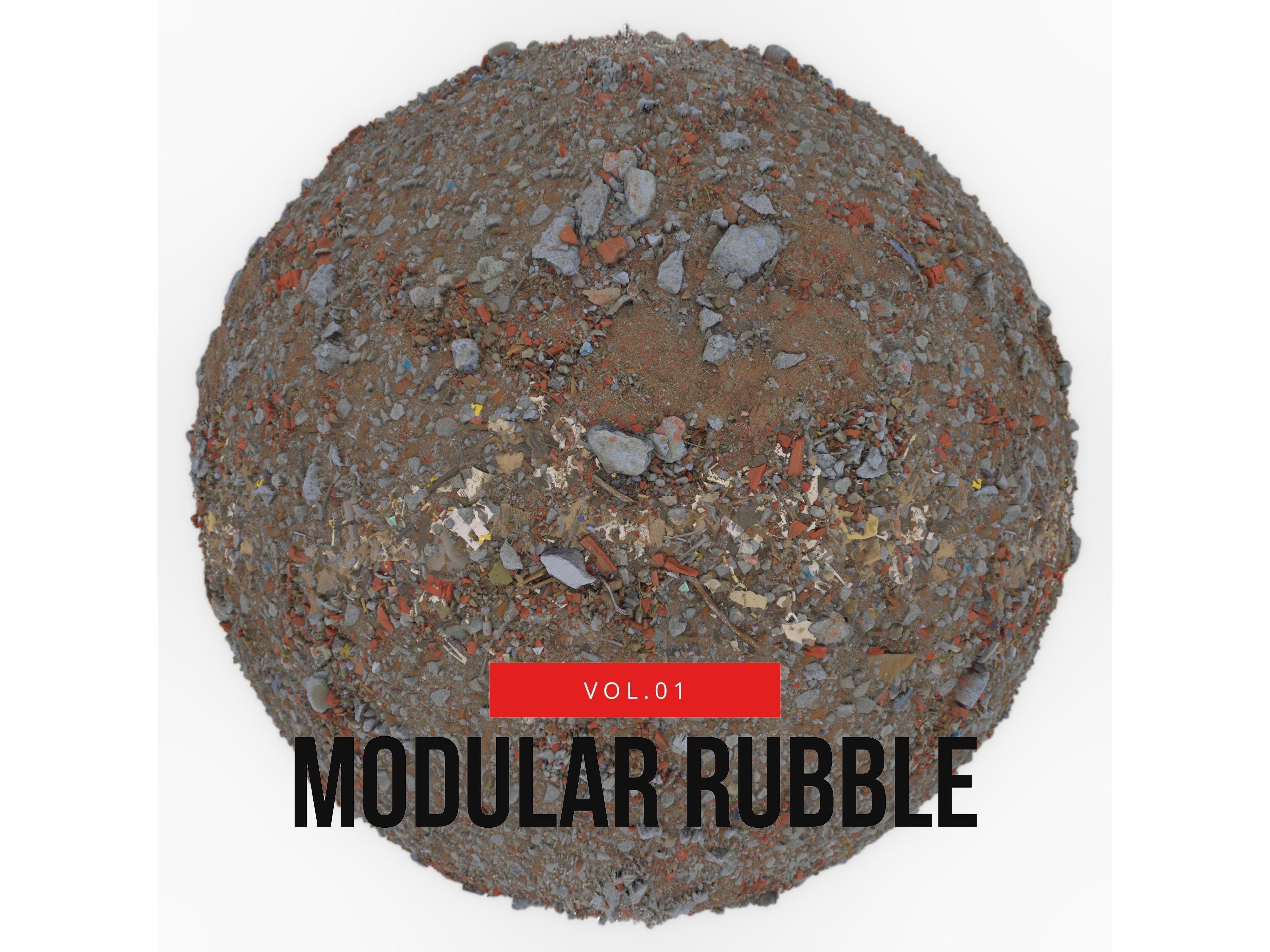 Modular Rubble Vol01 FREE free VR / AR / low-poly 3D model | CGTrader