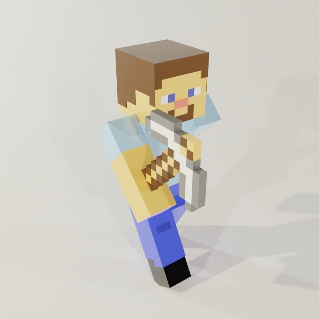 Minecraft Steve 3D model | CGTrader