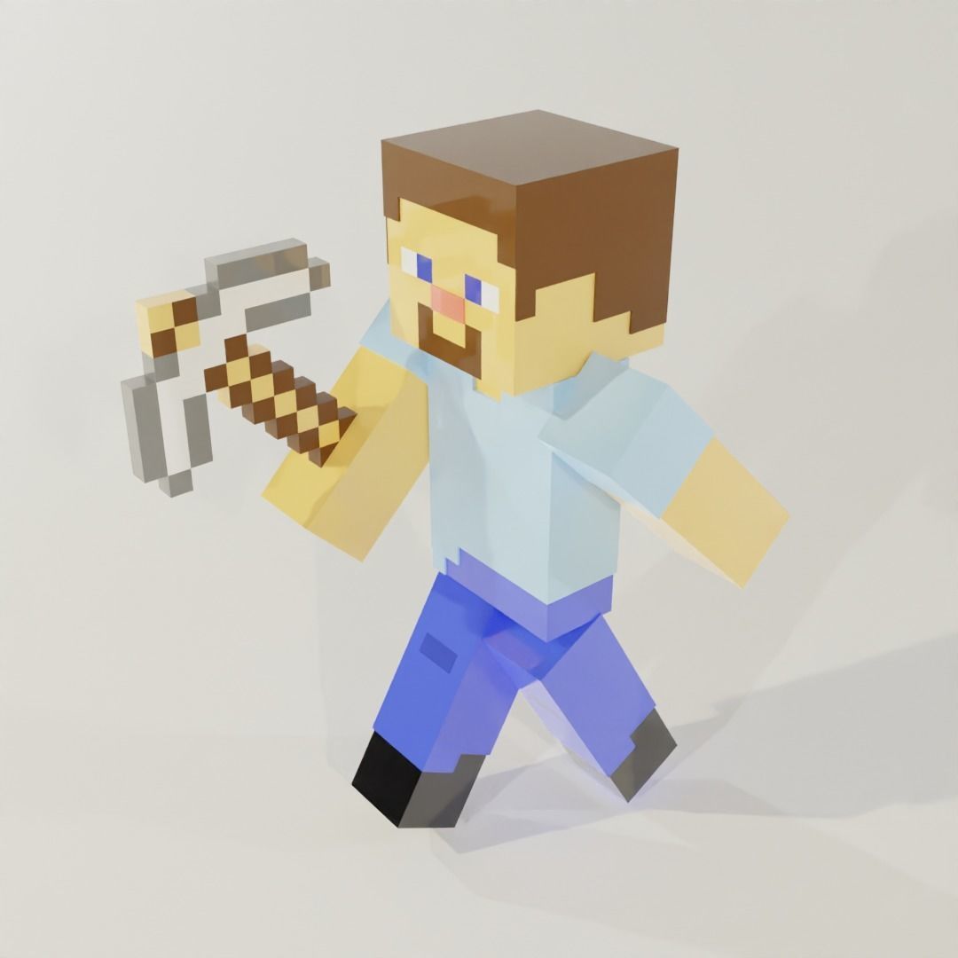 Minecraft Steve 3D model | CGTrader