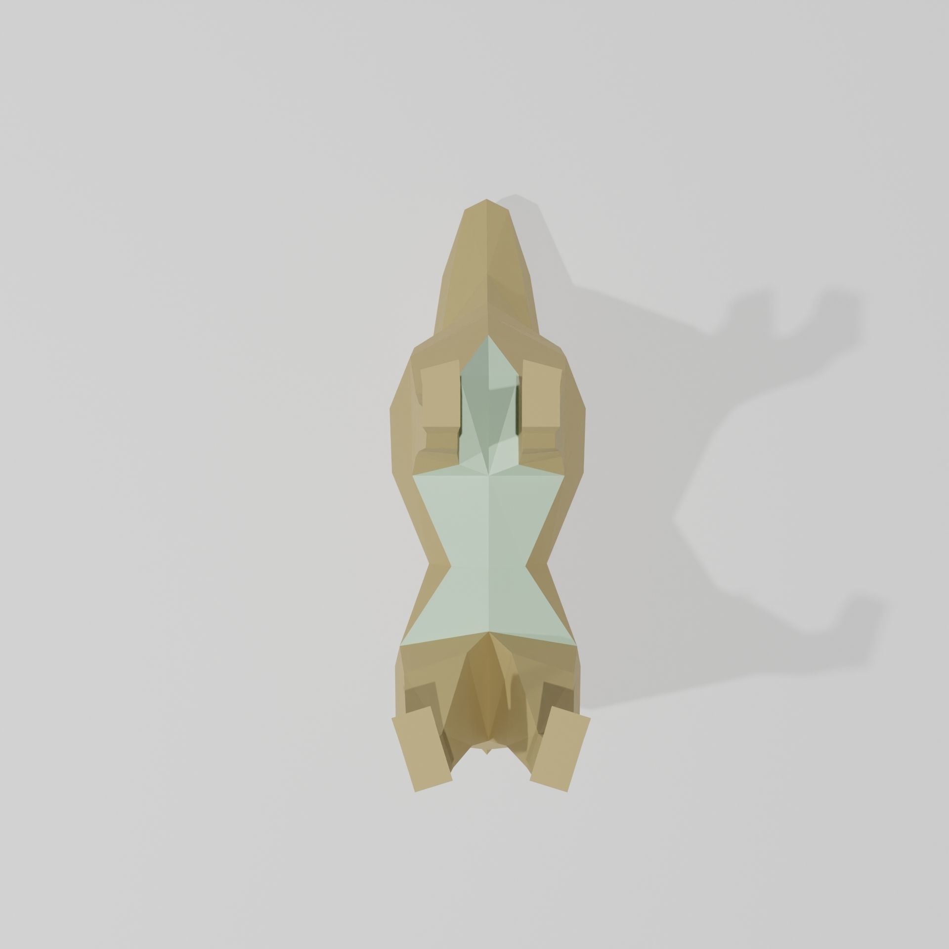 Low Poly standing dog 3D model 3D printable | CGTrader