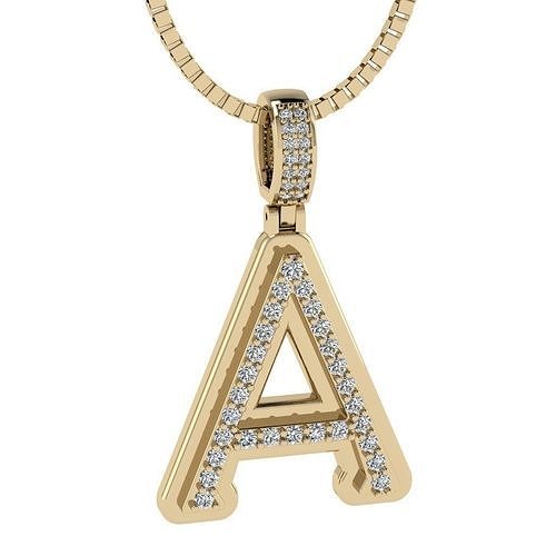 Alphabet Diamond Pendant A 3D model 3D printable | CGTrader