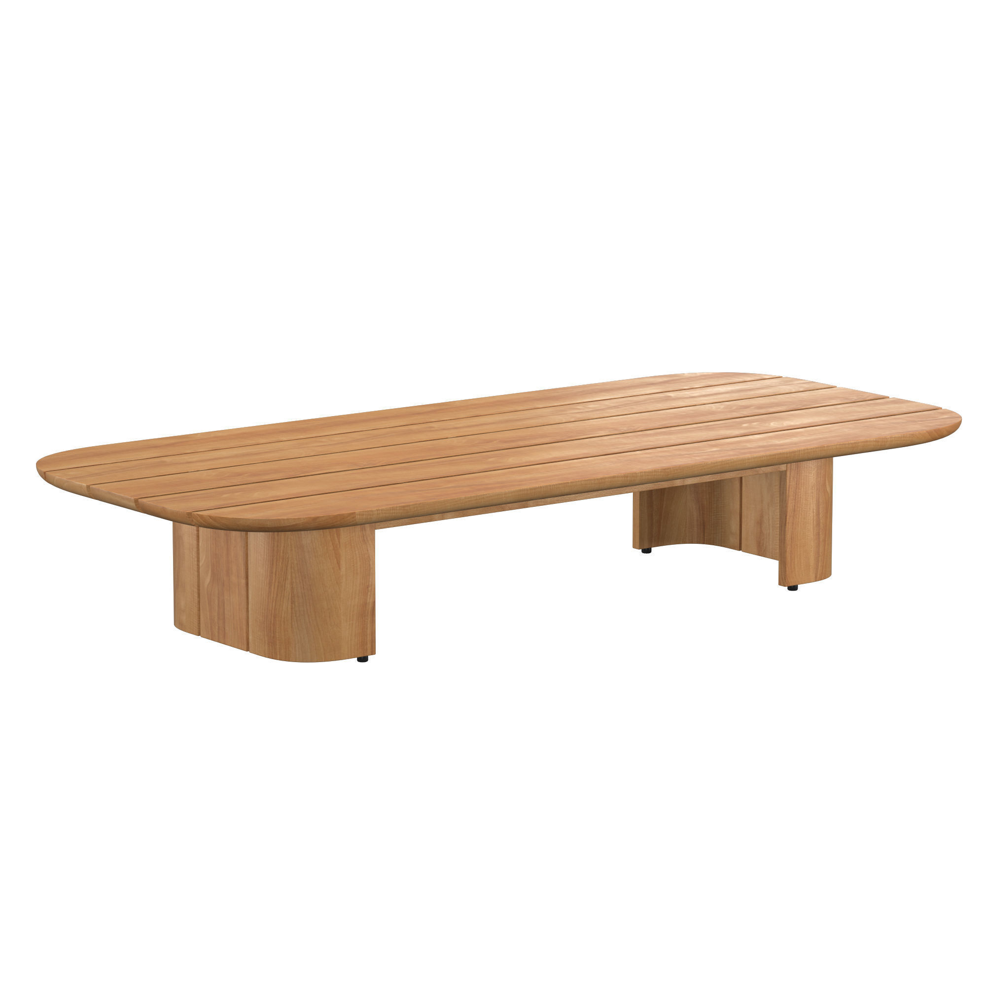 SOLARO TEAK RECTANGULAR COFFEE TABLE 3D model | CGTrader