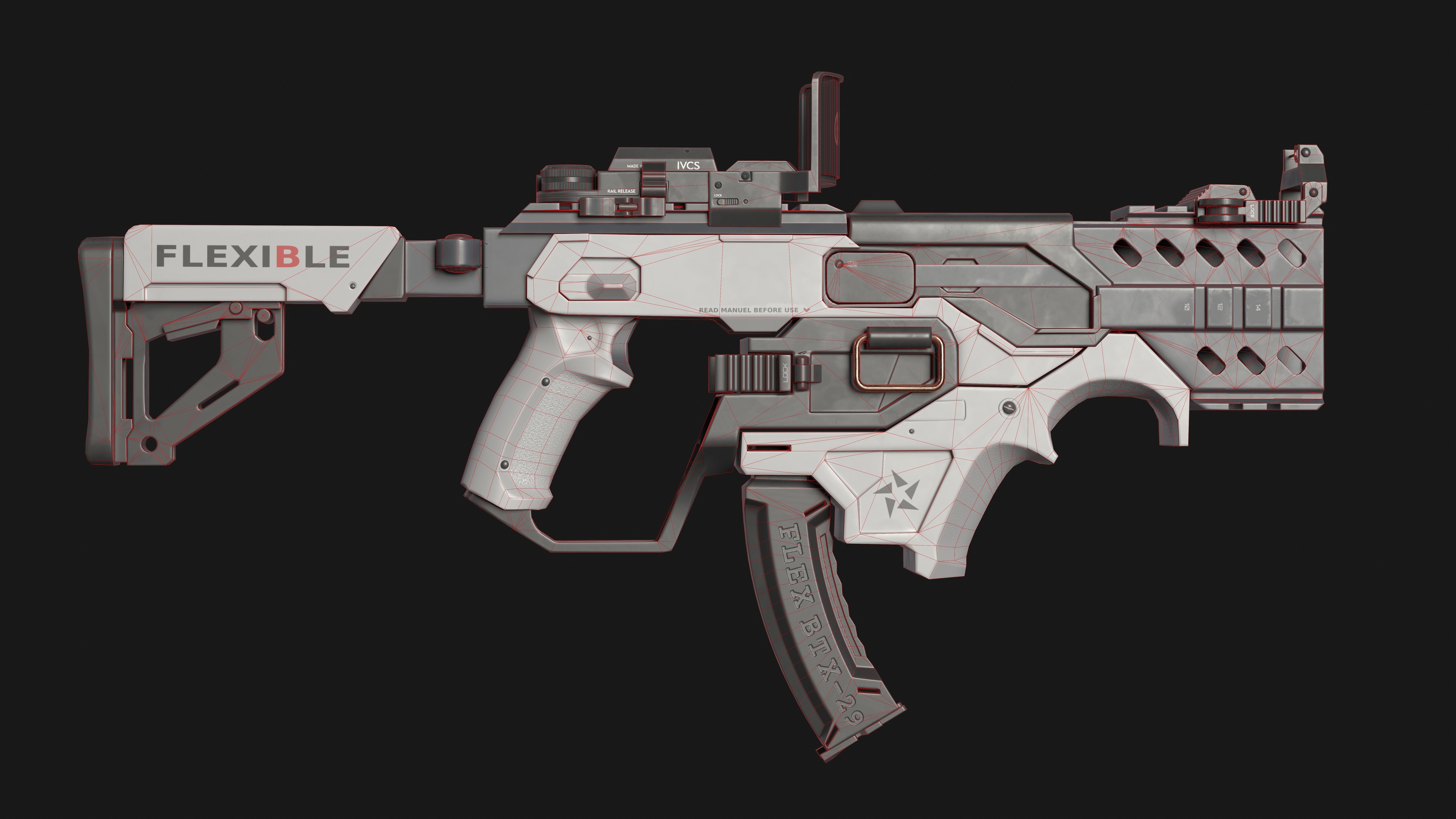 3D model Sci-Fi SMG Animated Rigged VR / AR / low-poly | CGTrader