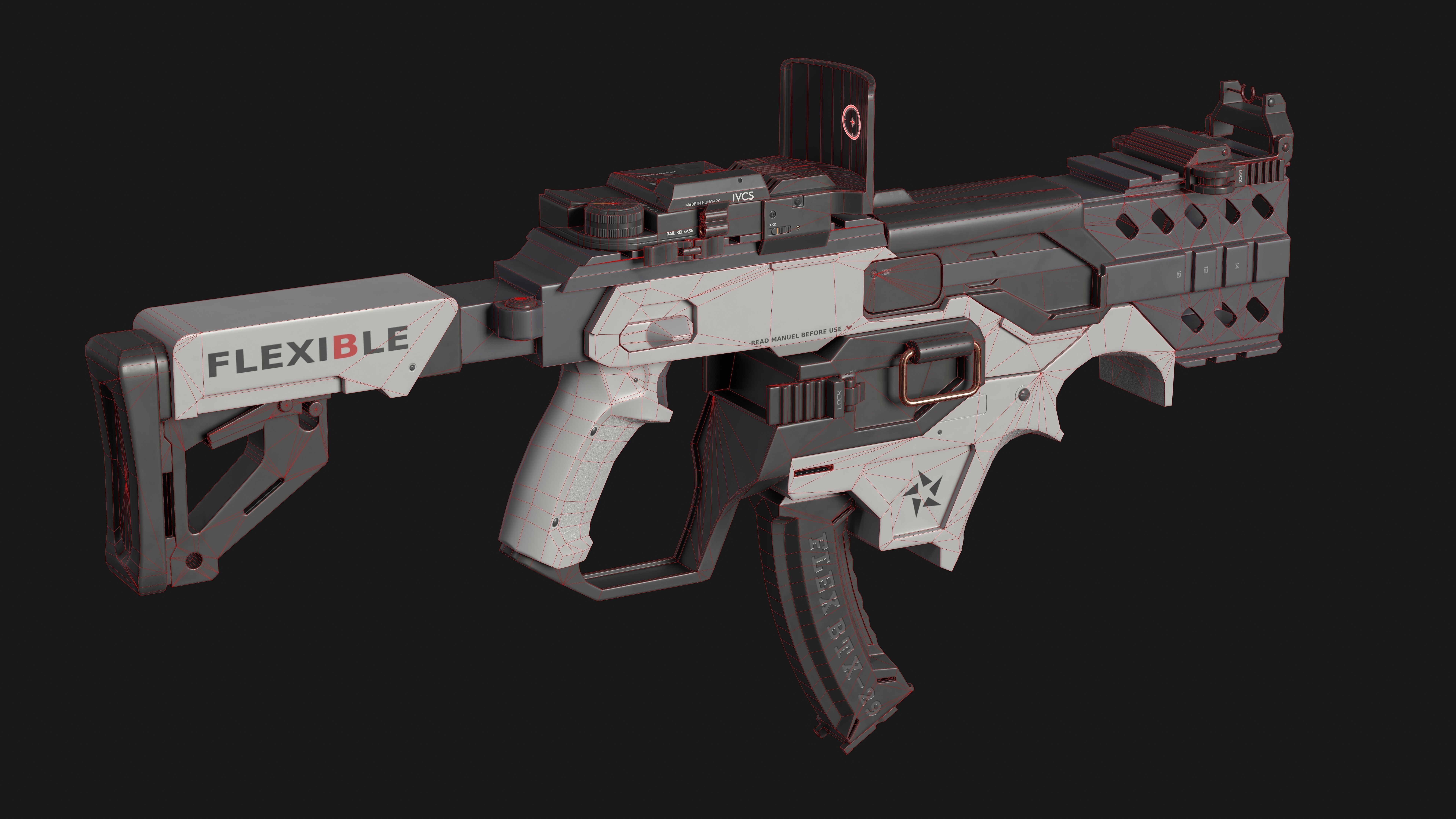 3D model Sci-Fi SMG Animated Rigged VR / AR / low-poly | CGTrader