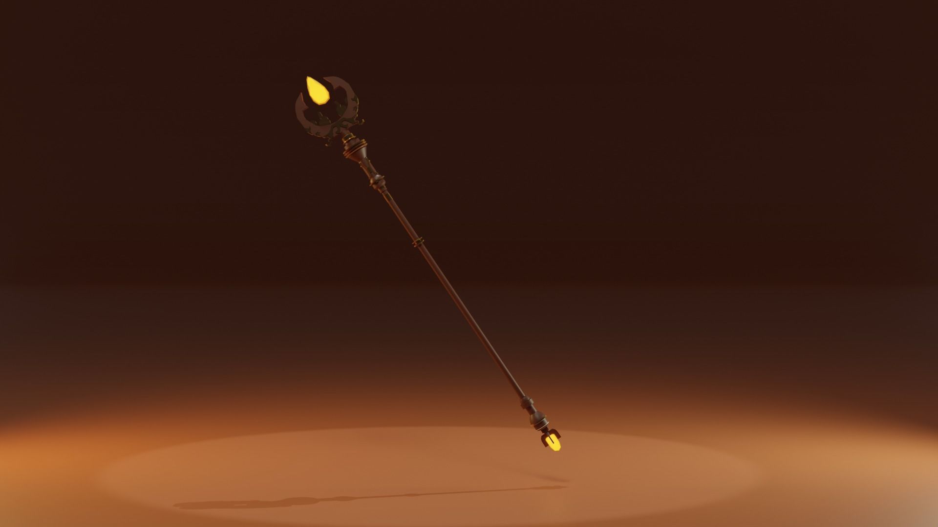 3D model Wizards Staff VR / AR / low-poly | CGTrader