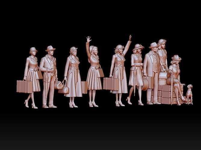 passengers 3D model 3D printable | CGTrader