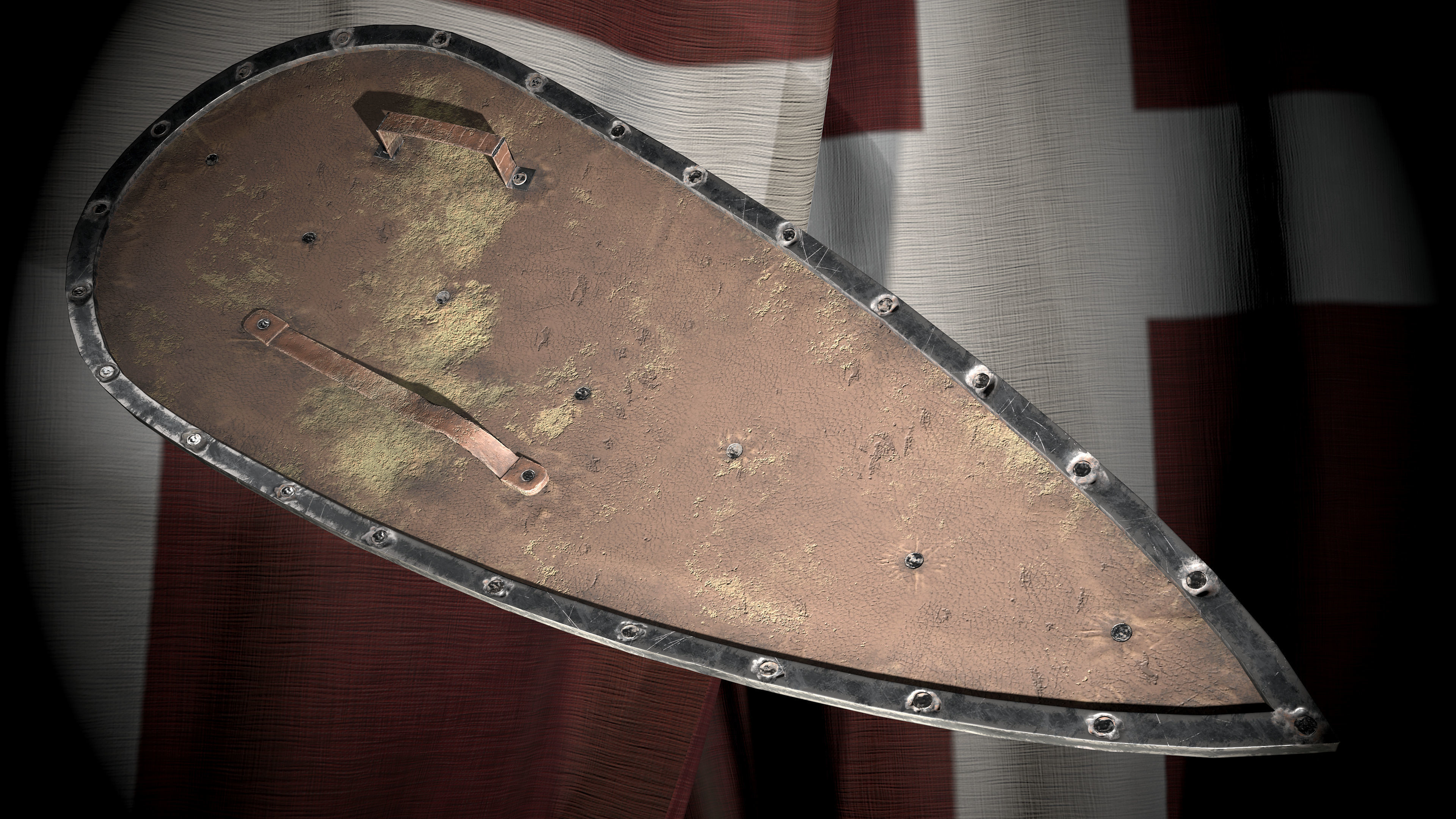 3D model Knight shields Medieval templar Swords Mace Spear Halberd set ...