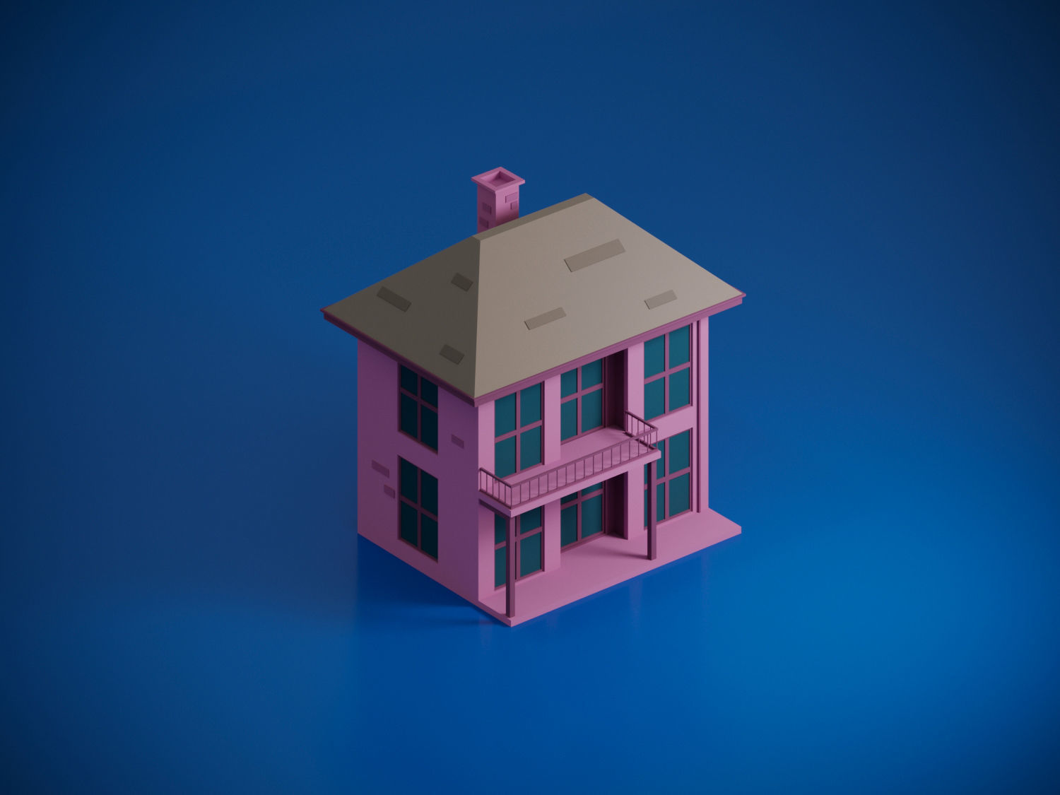 3D model Cartoon Houses Low- Poly VR / AR / low-poly | CGTrader
