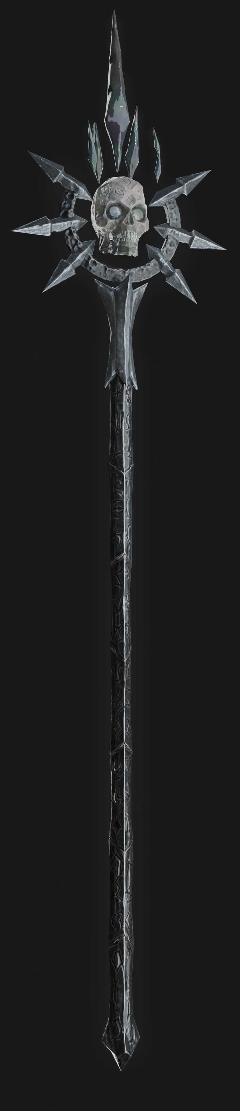 3D model Necromancer Staff 01 VR / AR / low-poly | CGTrader