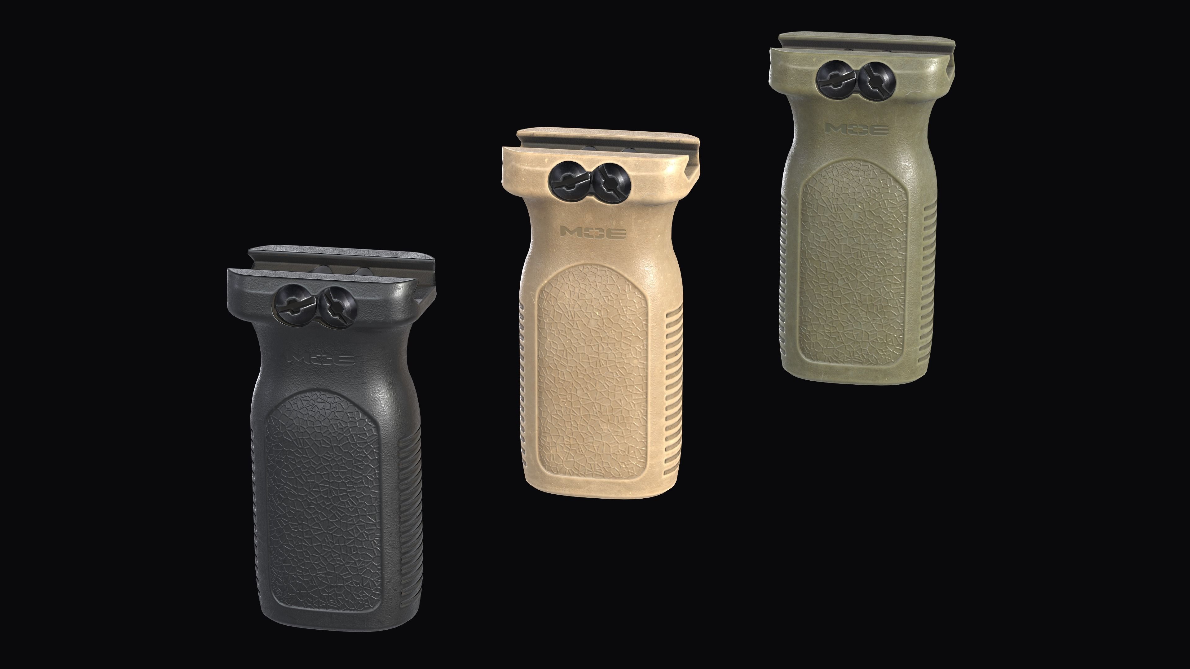 3D model Tactical vertical grip Magpul RVG VR / AR / low-poly | CGTrader