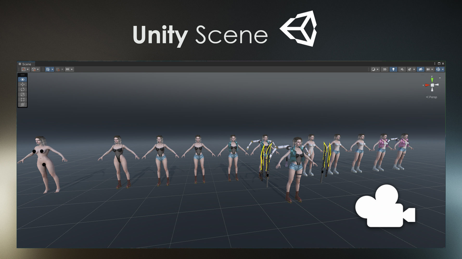 3D model Cyber Girl Lia - Game Ready VR / AR / low-poly | CGTrader