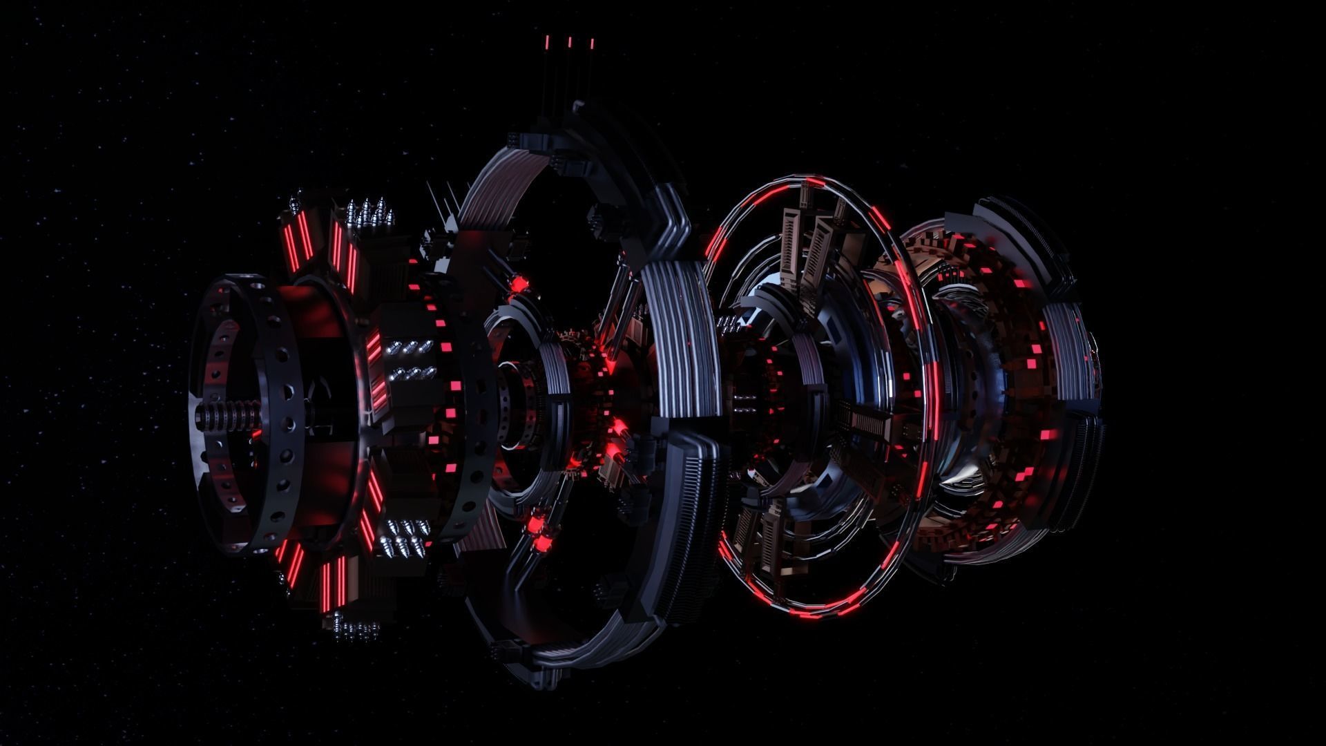 Alien Spaceship 3D model | CGTrader