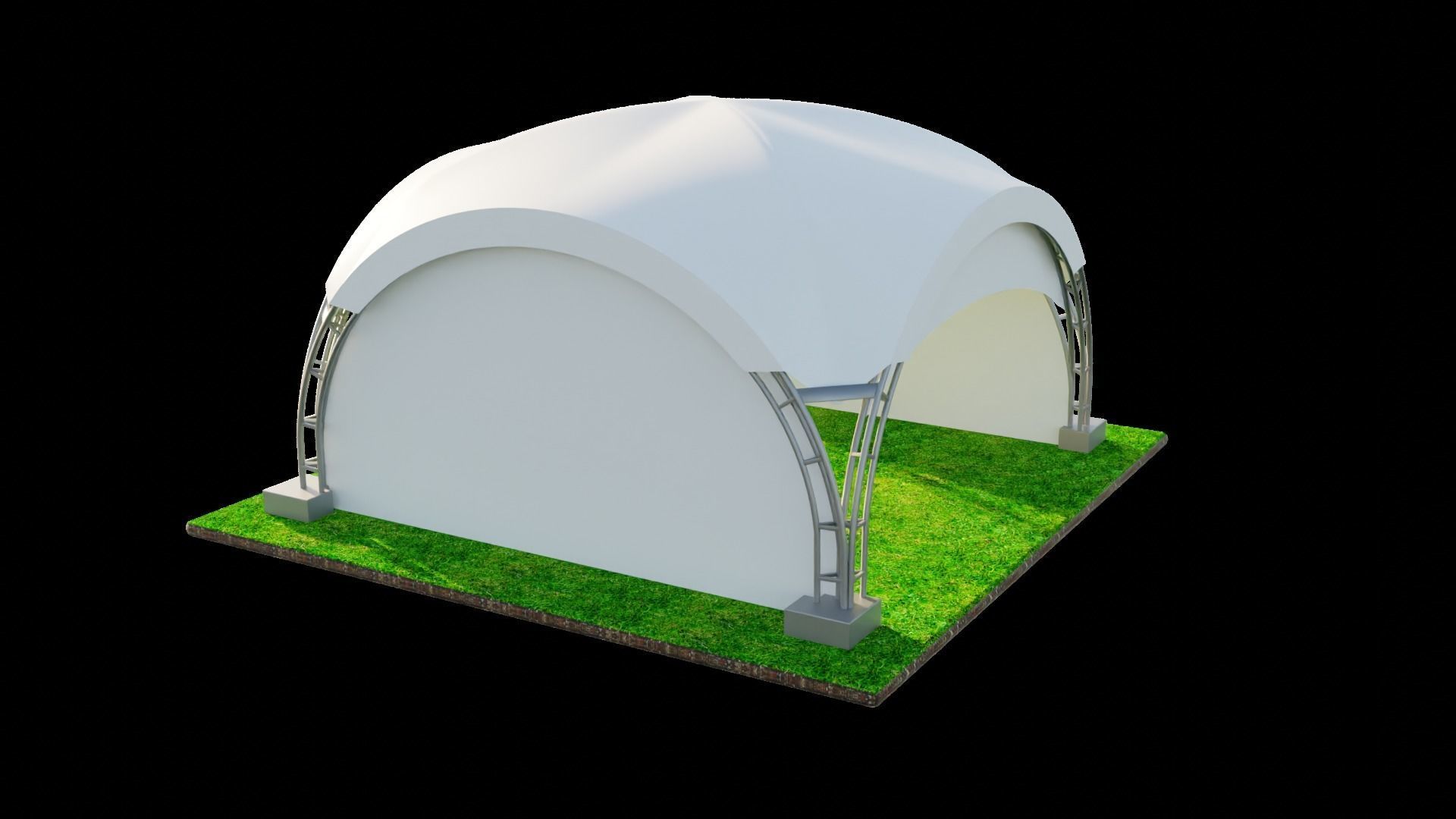 ARCH TENT DUNE 6X6 3D model | CGTrader