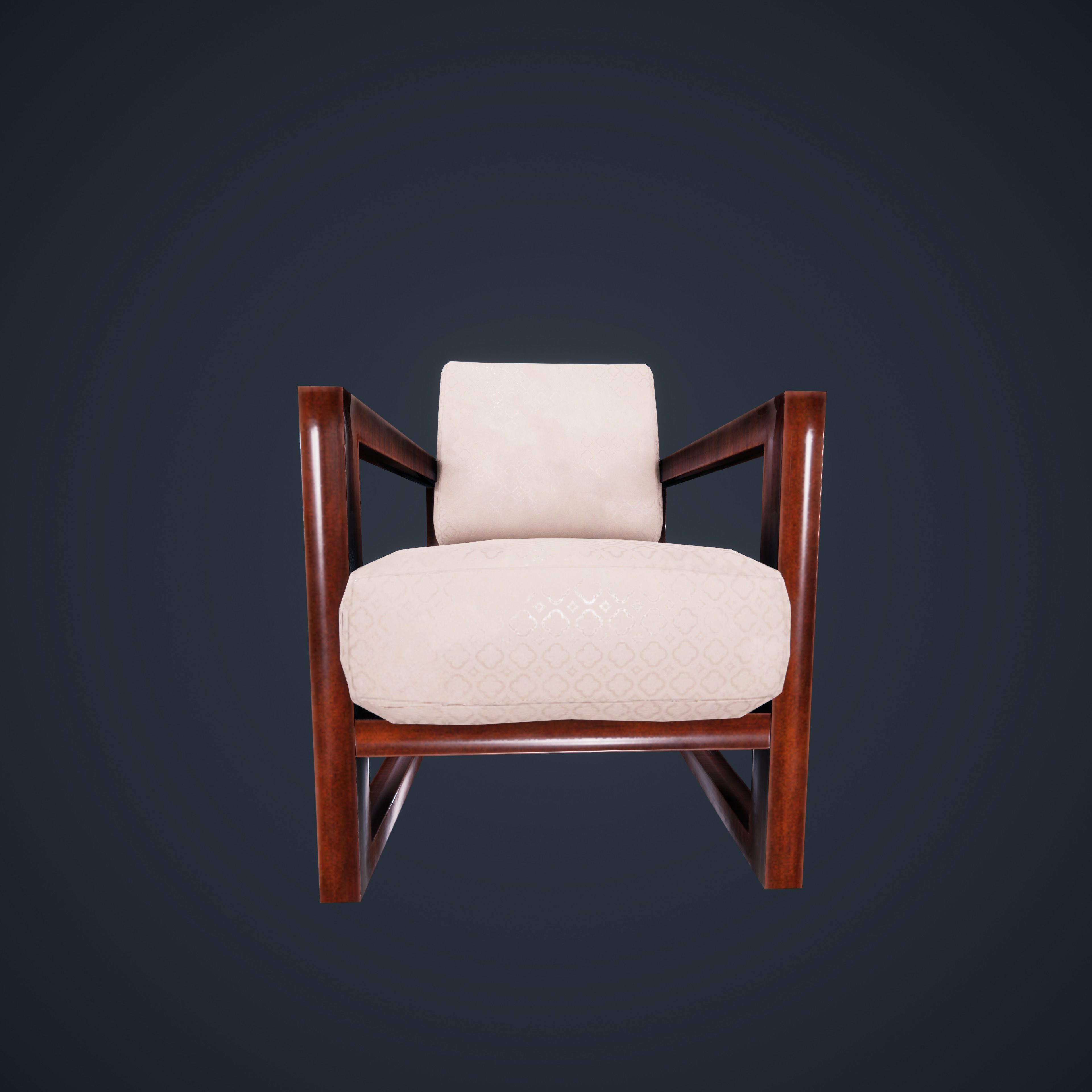 3D model modern armchair HDRP URP VR / AR / low-poly | CGTrader