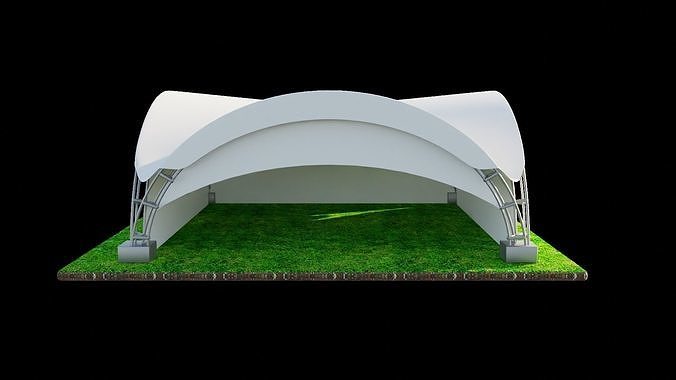 ARCH TENT 8X8 3D model | CGTrader