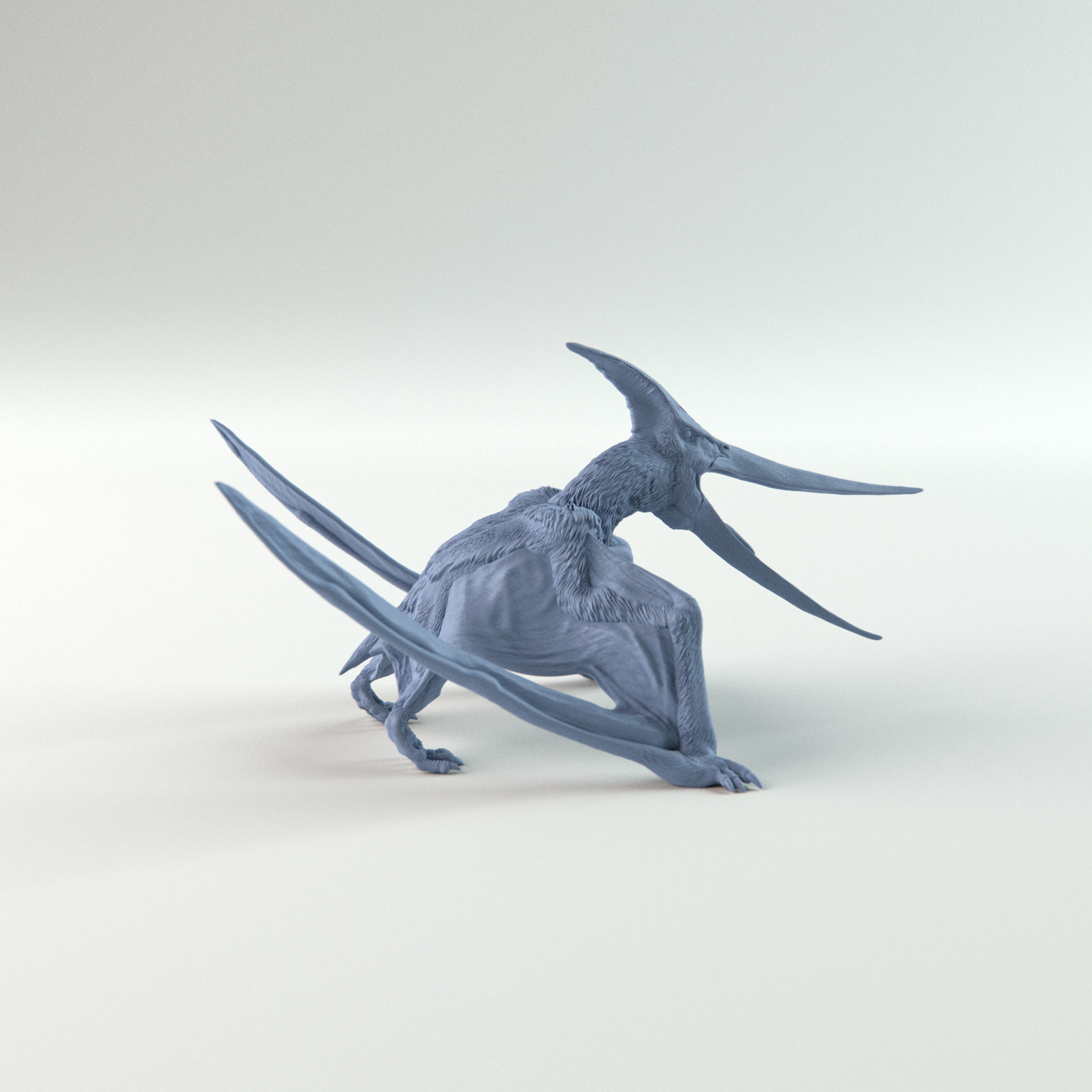 Pteranodon angry 1-35 scale pre-supported 3D model 3D printable | CGTrader