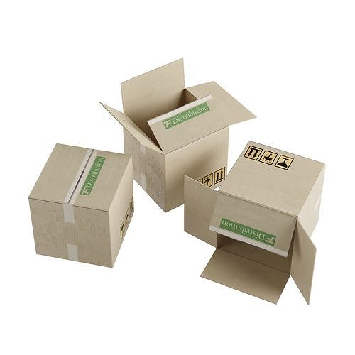 3D model carton box set VR / AR / low-poly | CGTrader