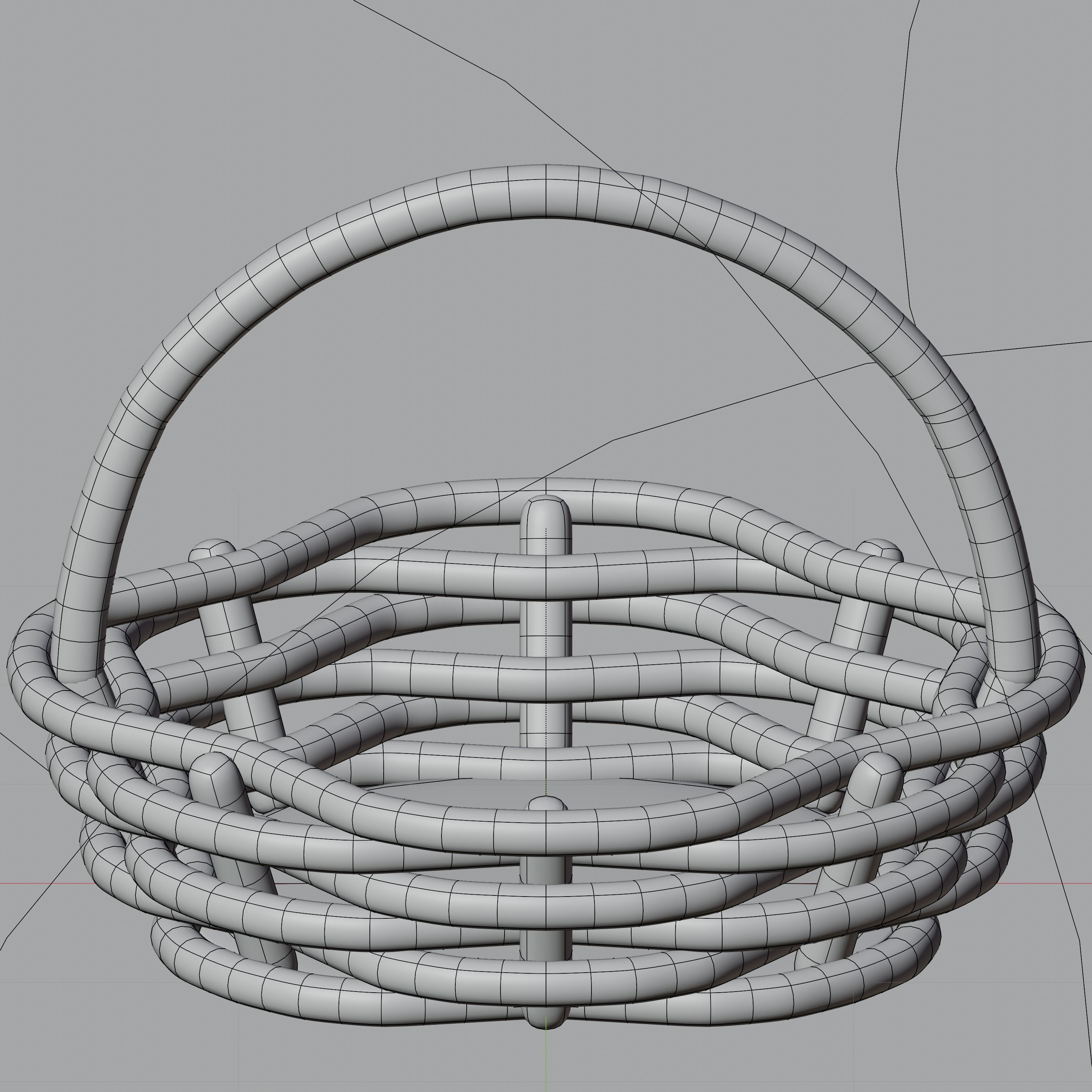 Toon Basket Model 3D model | CGTrader