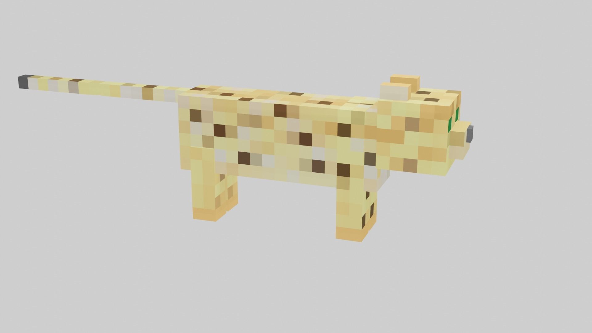 3D model Minecraft Ocelot VR / AR / low-poly | CGTrader