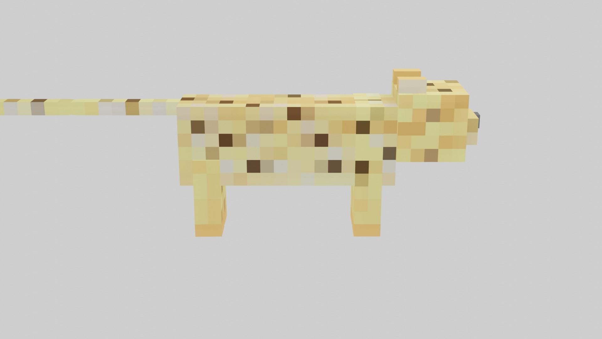 3D model Minecraft Ocelot VR / AR / low-poly | CGTrader