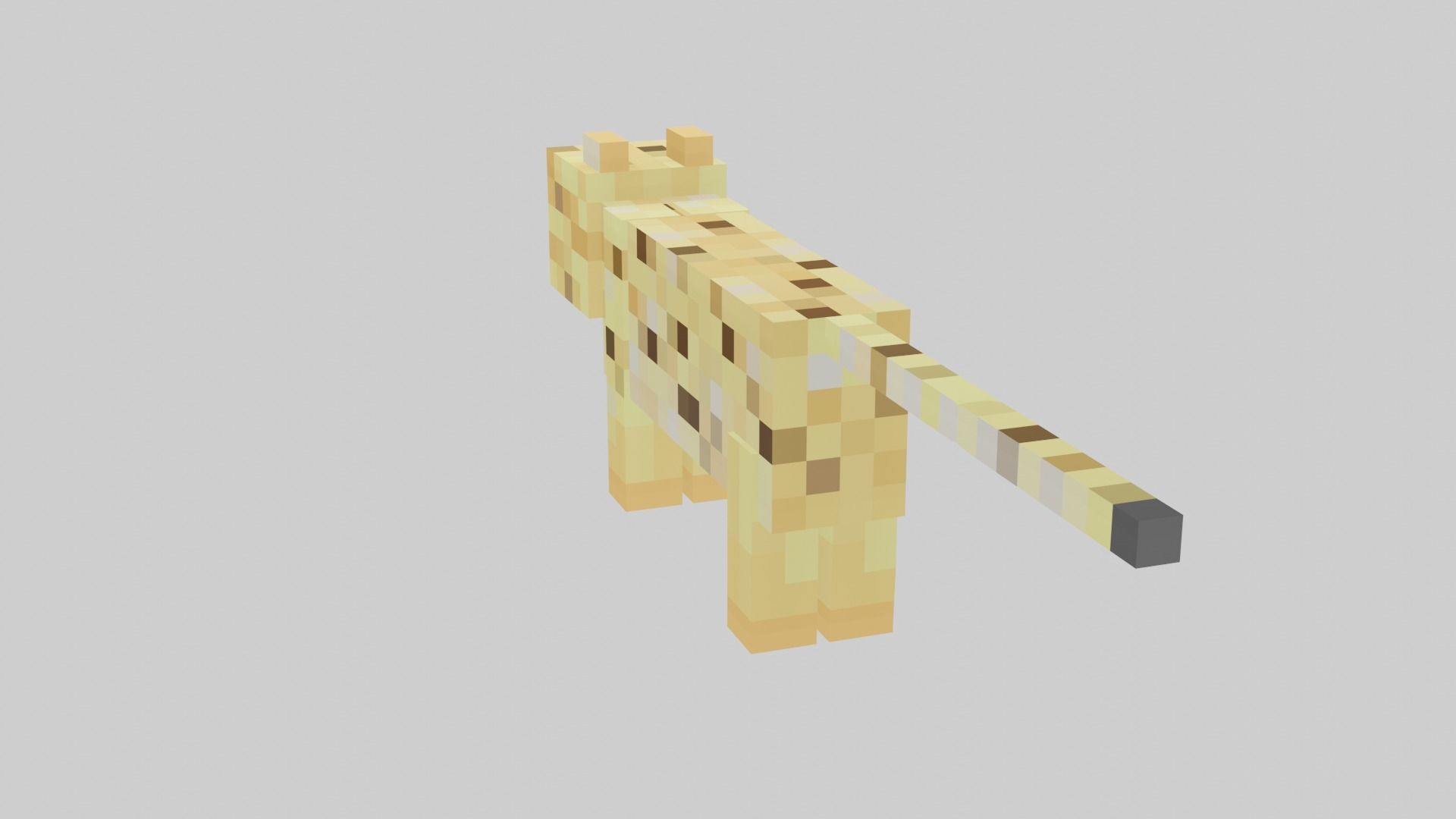 3D model Minecraft Ocelot VR / AR / low-poly | CGTrader