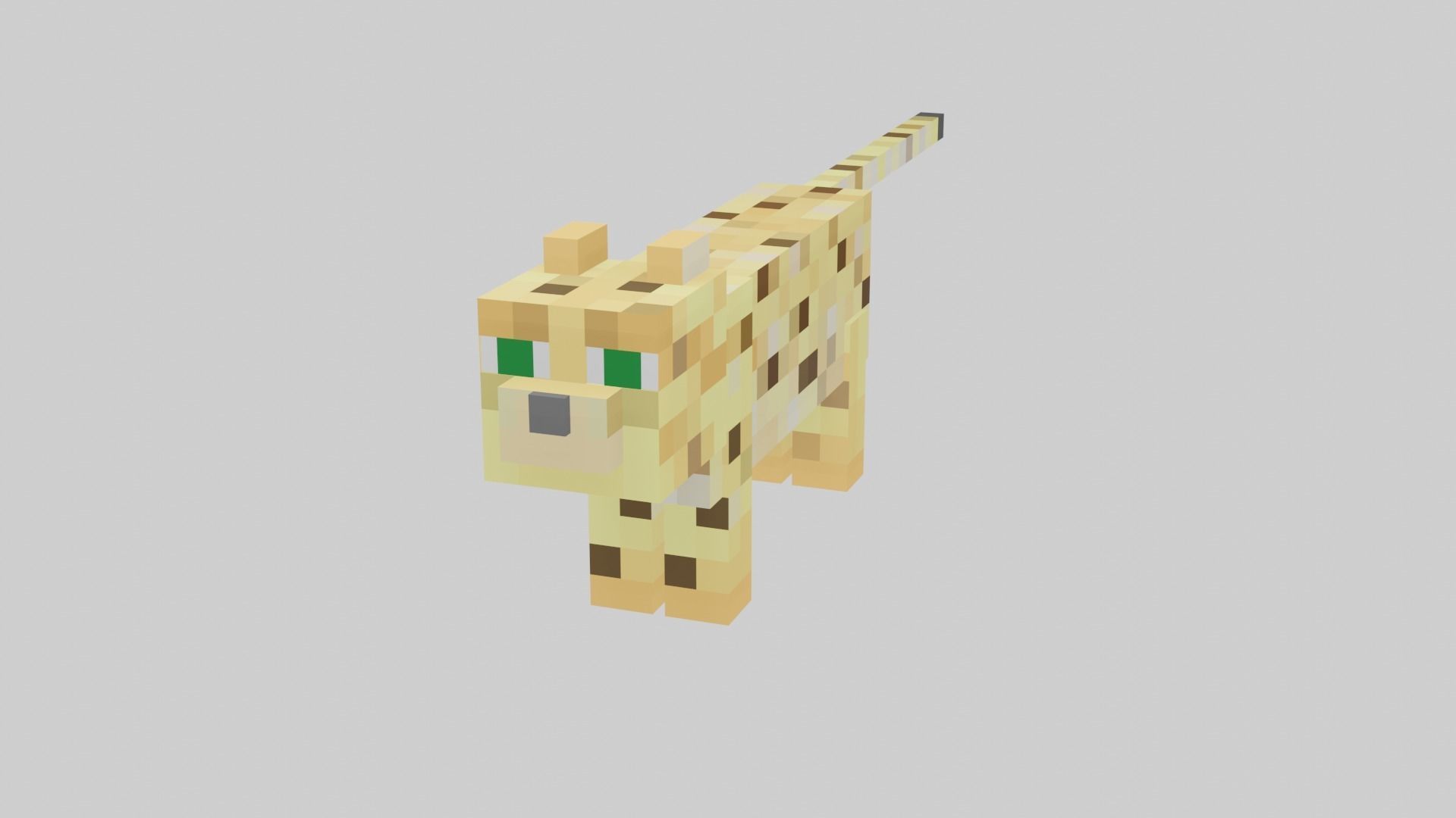 3D model Minecraft Ocelot VR / AR / low-poly | CGTrader