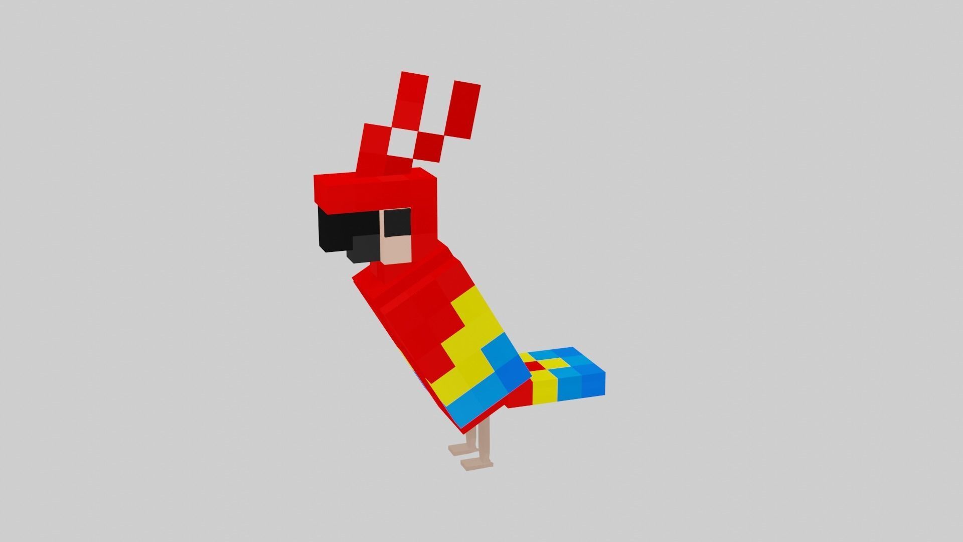 3D model Minecraft Parrot VR / AR / low-poly | CGTrader