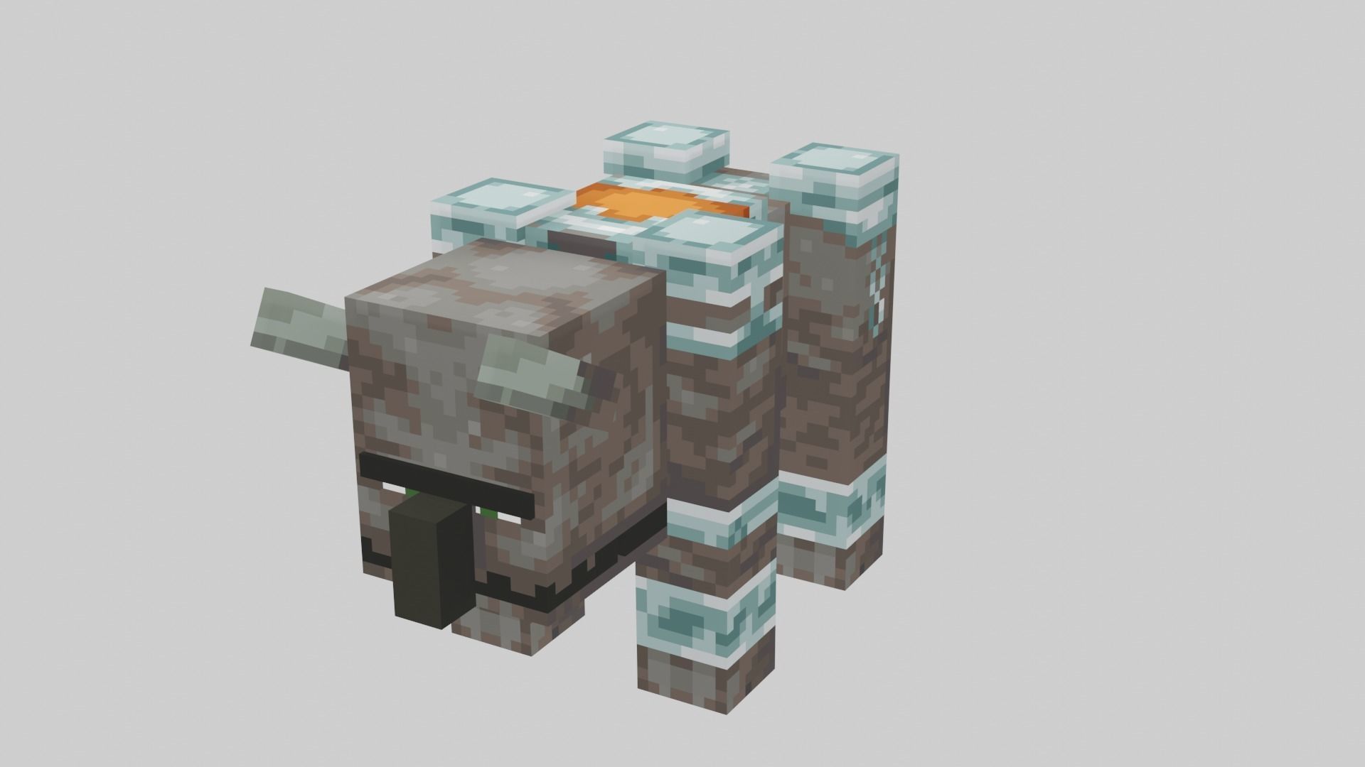 3D model Minecraft Ravager VR / AR / low-poly | CGTrader