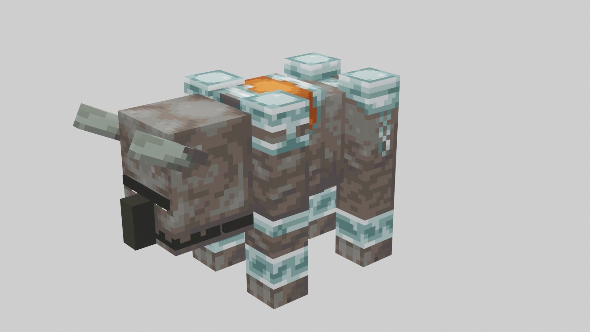 3D model Minecraft Ravager VR / AR / low-poly | CGTrader