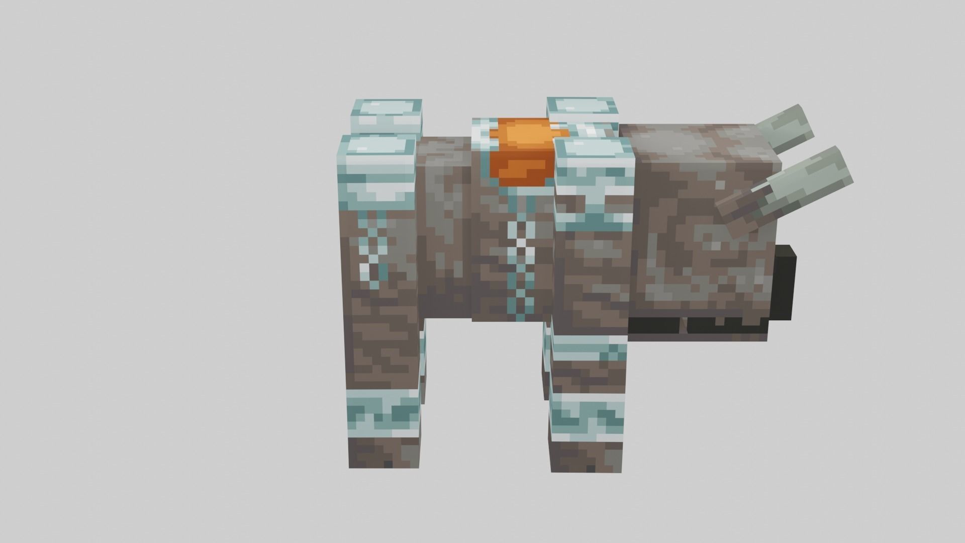 3D model Minecraft Ravager VR / AR / low-poly | CGTrader