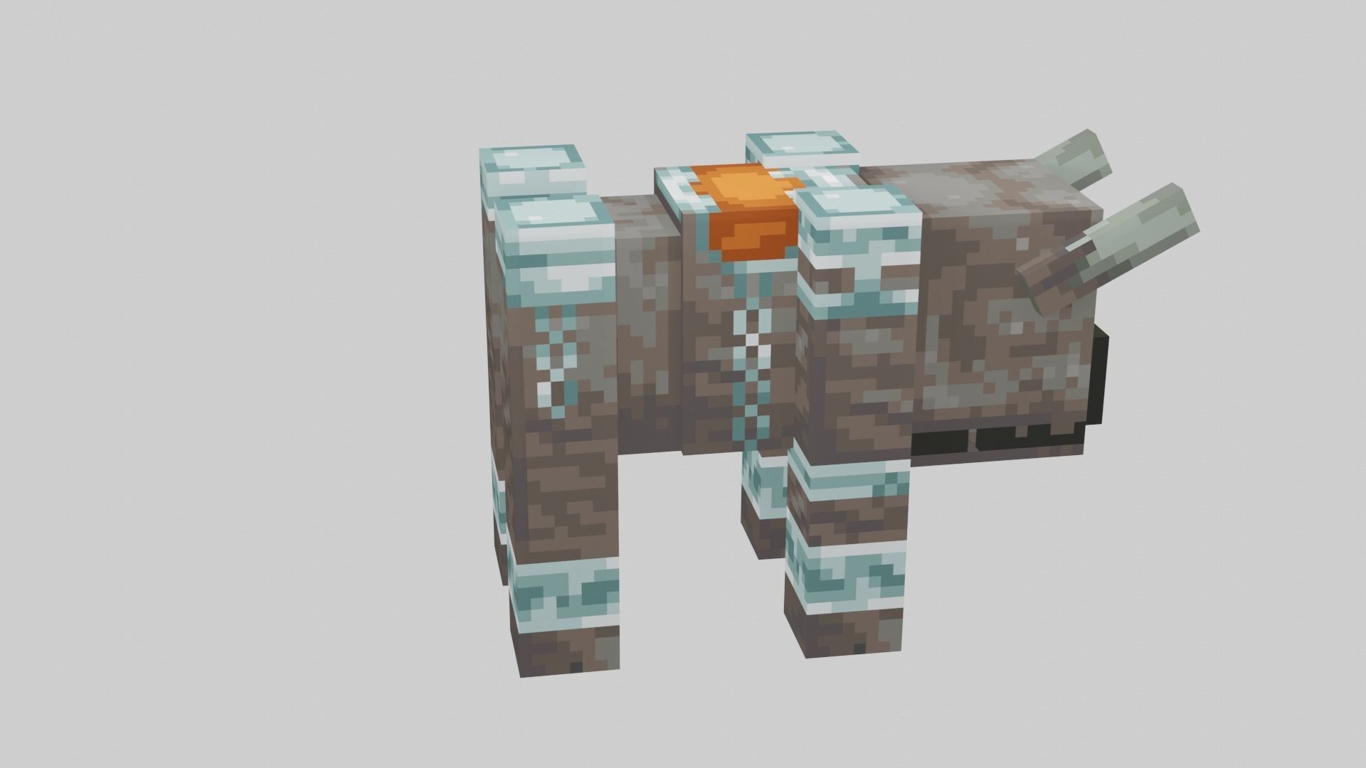 3D model Minecraft Ravager VR / AR / low-poly | CGTrader