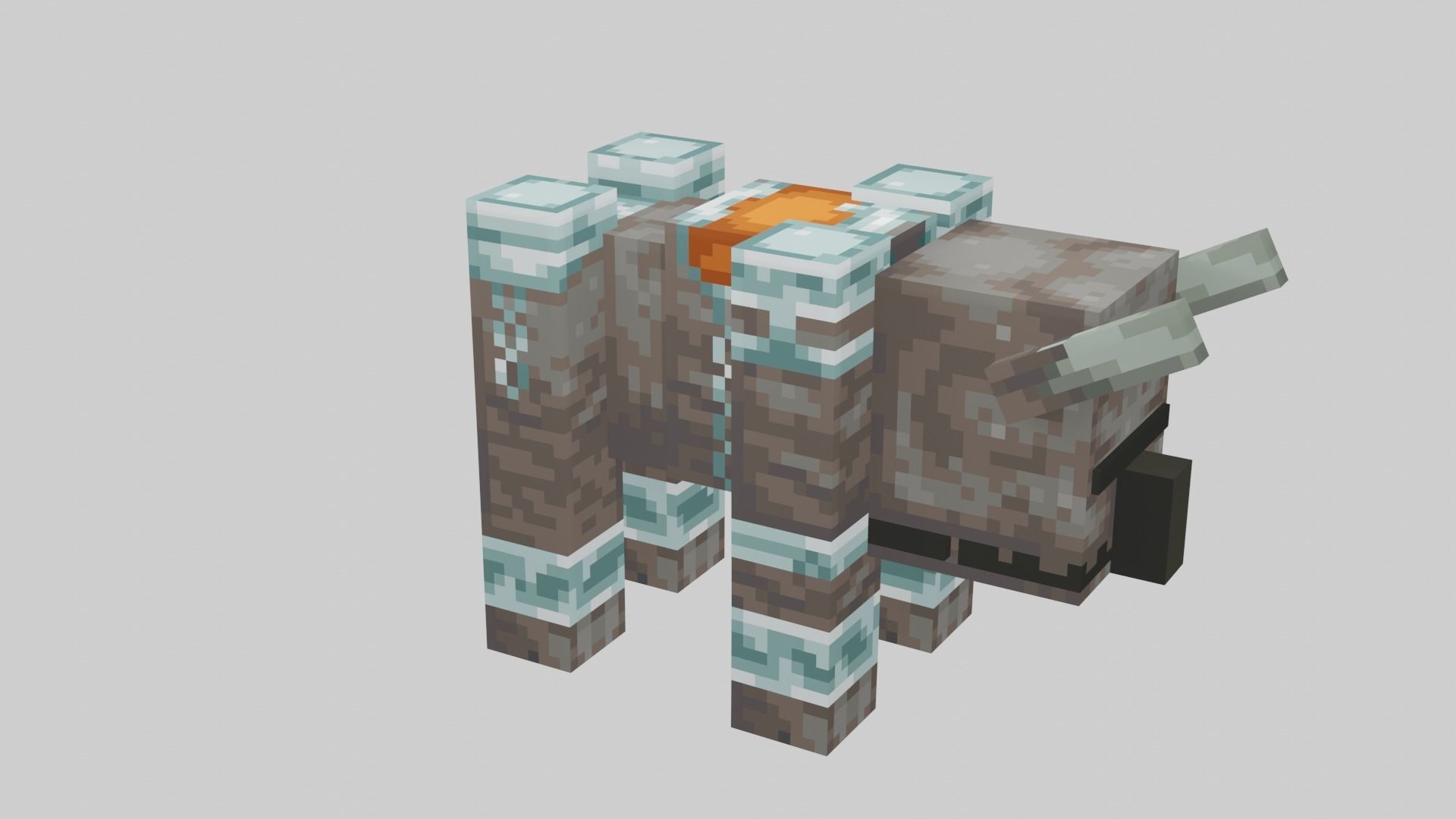 3D model Minecraft Ravager VR / AR / low-poly | CGTrader