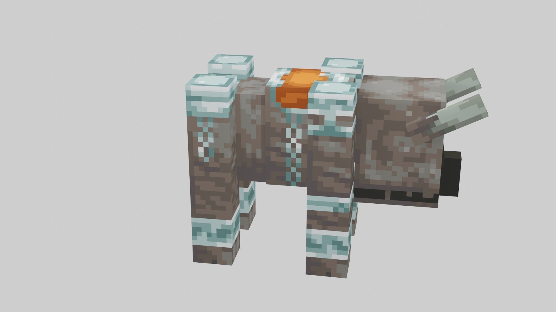 3D model Minecraft Ravager VR / AR / low-poly | CGTrader