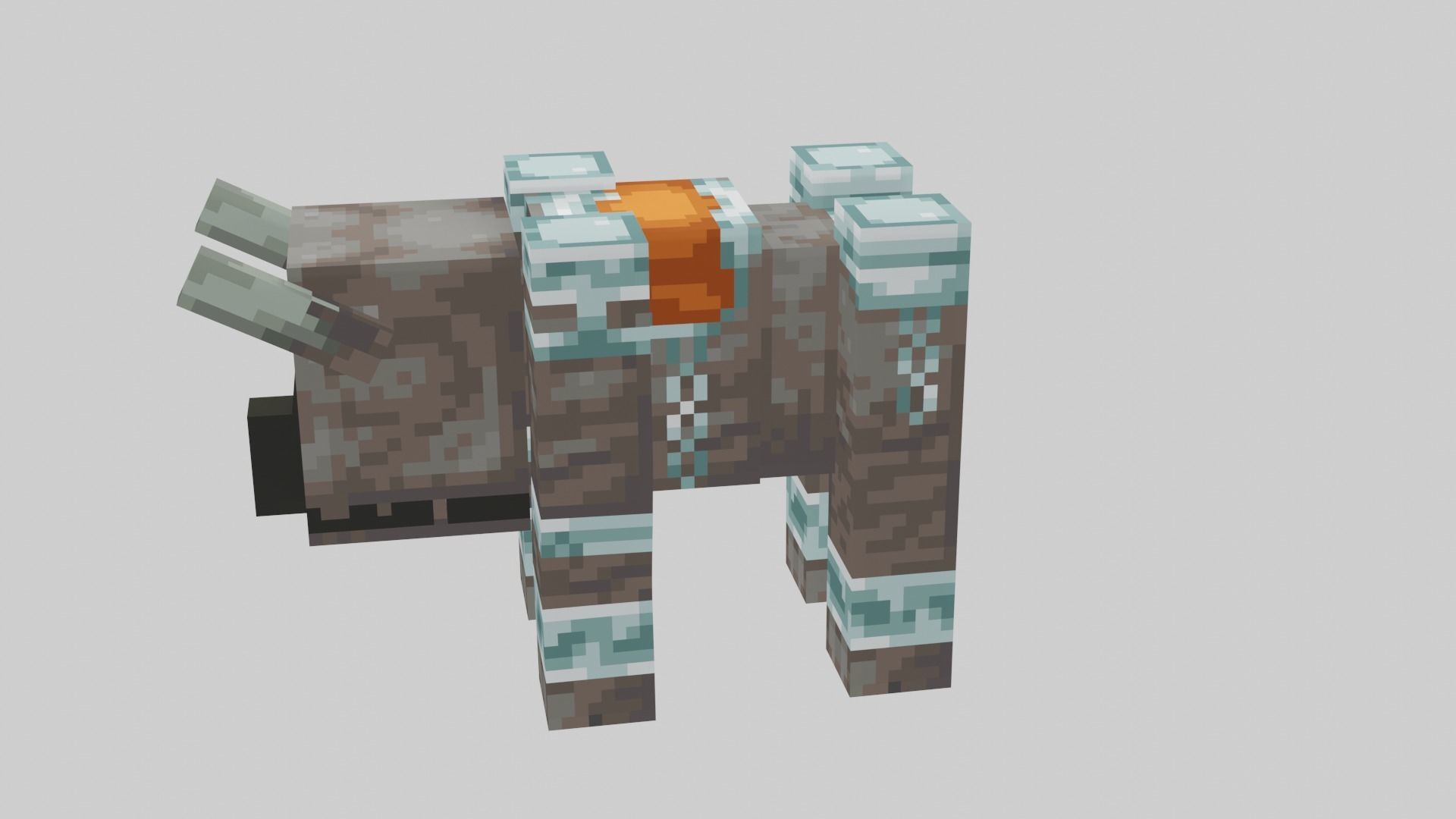 3D model Minecraft Ravager VR / AR / low-poly | CGTrader