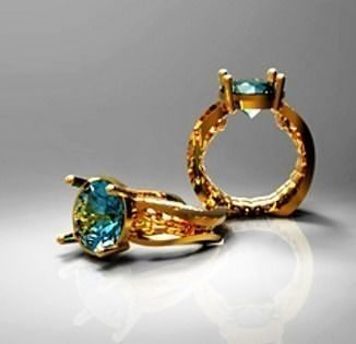 Solares Prong setting Ring Egyptian style 3D model 3D printable | CGTrader