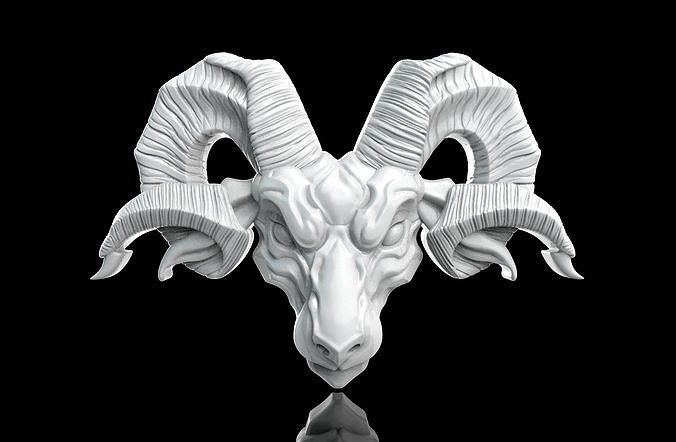 Demon goat 3D model 3D printable | CGTrader