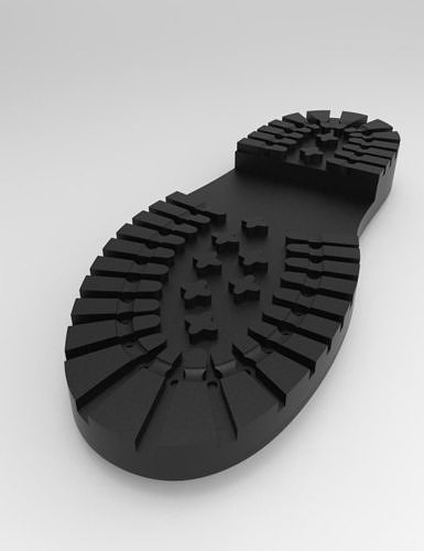 Boot sole 3D model 3D printable | CGTrader